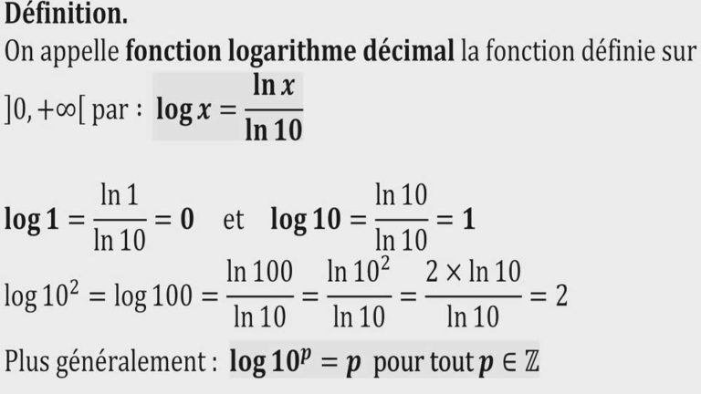 Exercices : Fonction logarithme - Terminale STI2D - maths-space.com