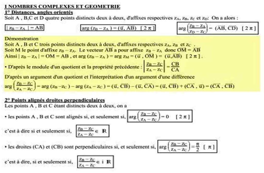 Exercices corrigés sur les nombres Complexes ( Terminale générale ...